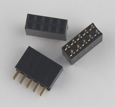 10pcs 2x2 - 2x6 2 4 6 8 10 12 Pin Straight Female Header 2.54mm 0.1 ...