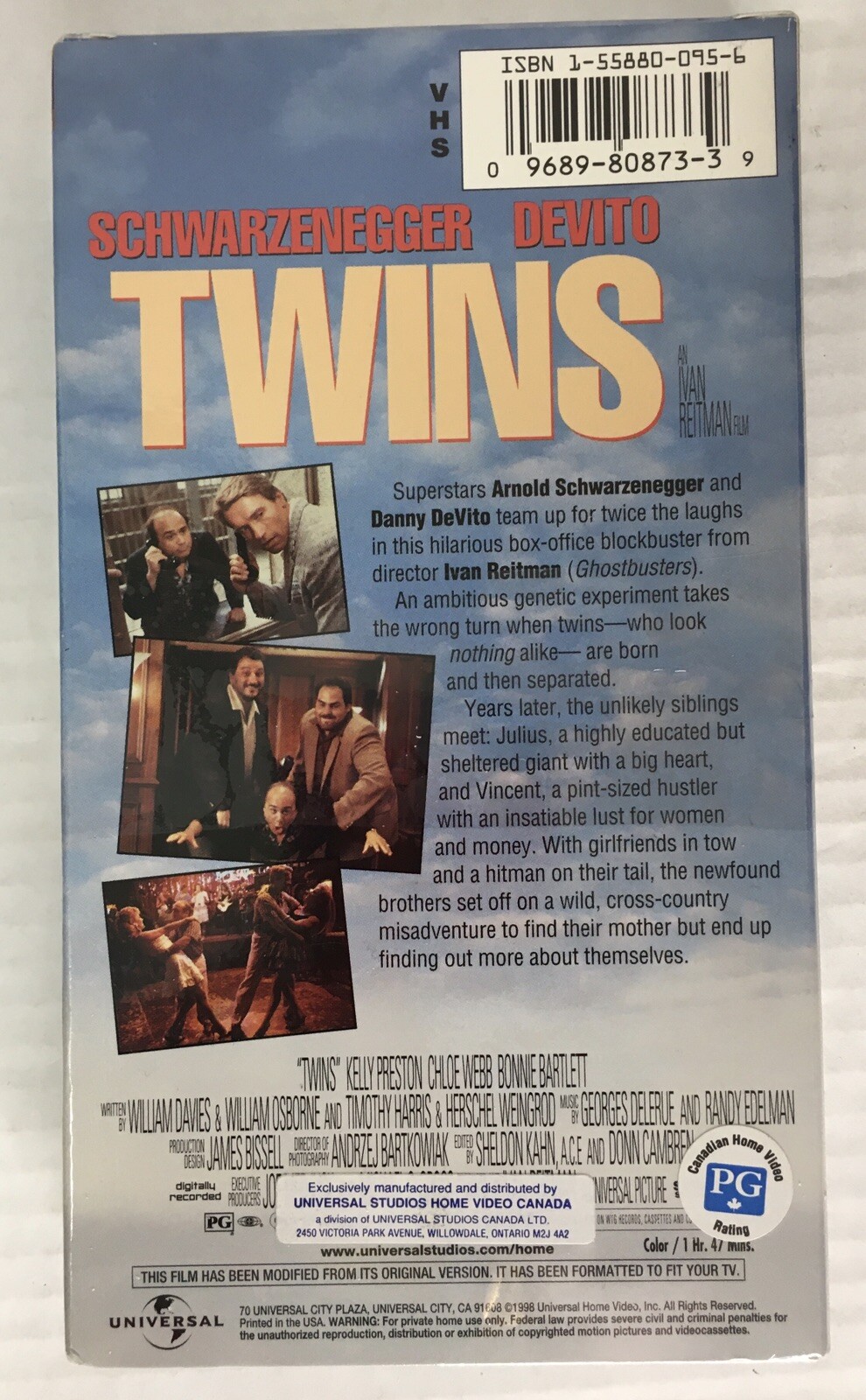 Twins (VHS, 1996) Schwarzenegger & Devito CANADIAN RELEASE SEALED ...