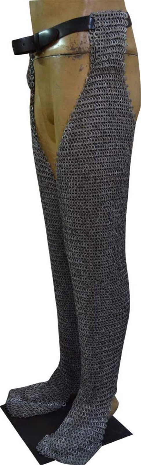 Flat Riveted Flat Washer Chain Mail Leggings 18 Guage 9 mm Leg Maille ...