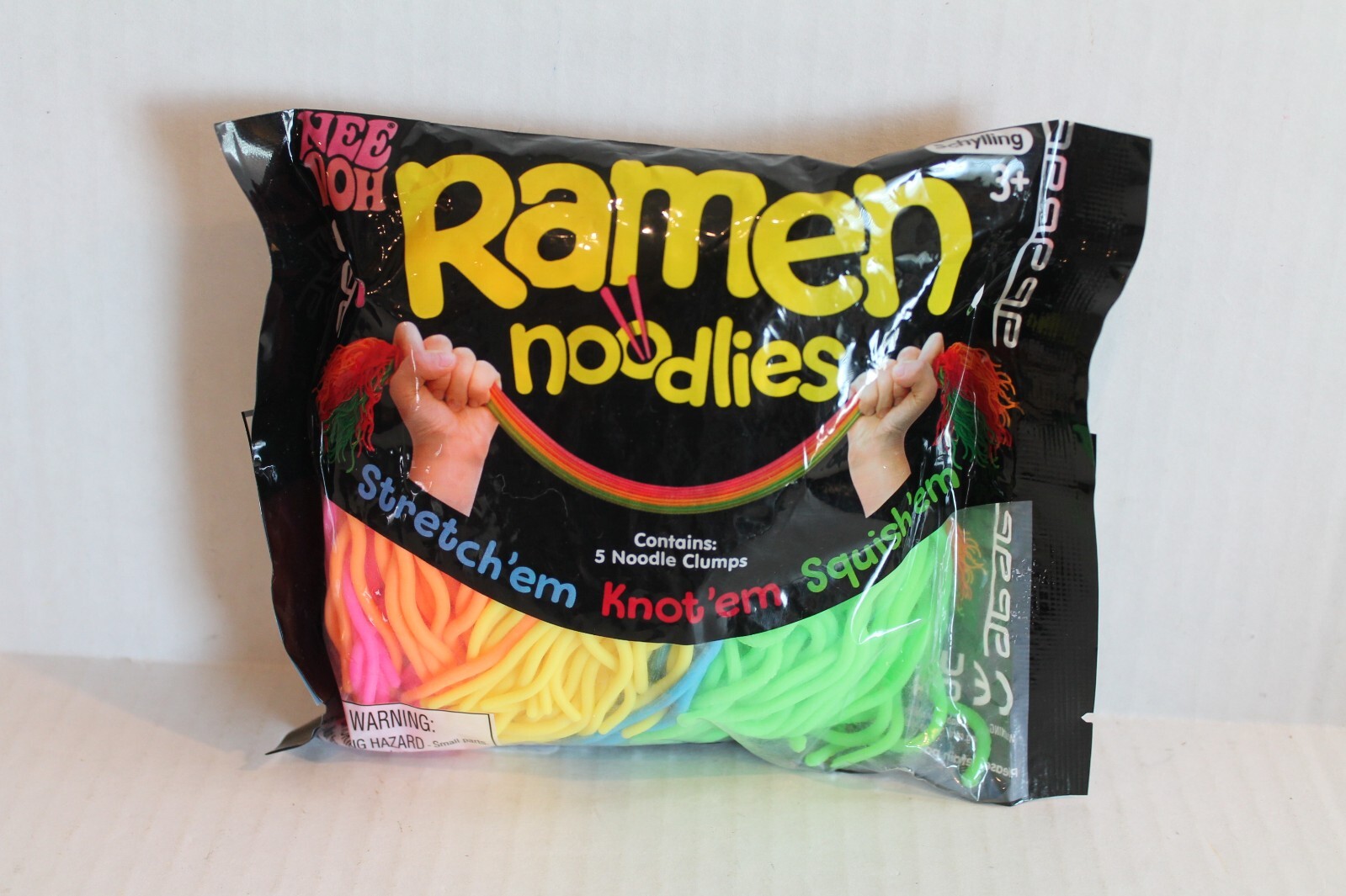 Ramen Noodlies Stretchy Squishy Sensory Toy Neon Noodle Clumps NEW | eBay