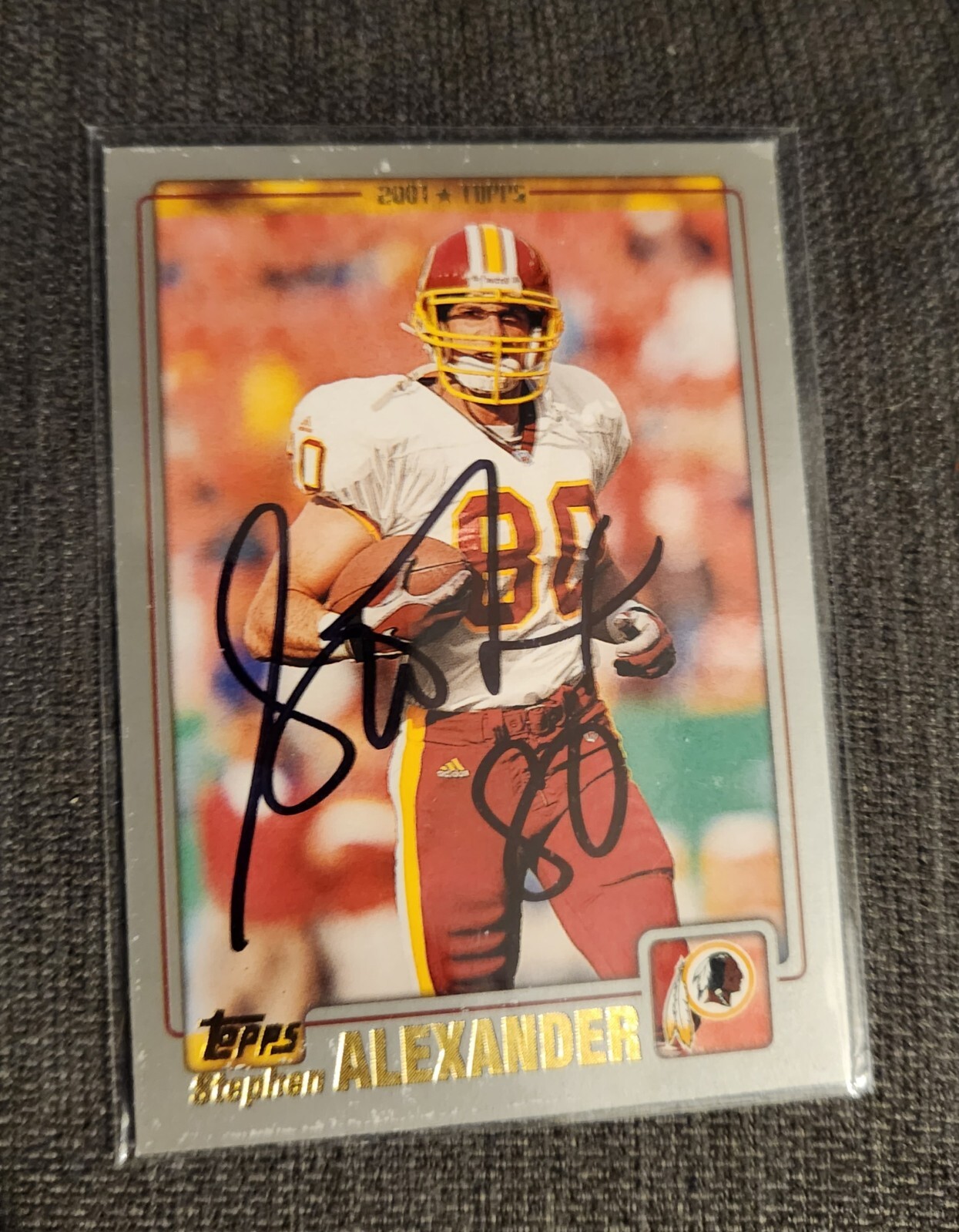 Stephen Alexander Autograph Signed 2001 Topps Washington Redskins | eBay