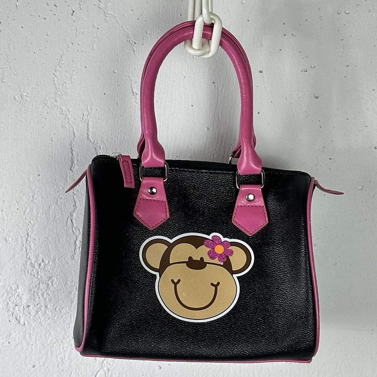 Y2K Monkey Face Bobby Jack Paul Frank Type Mini Duffle - Gem