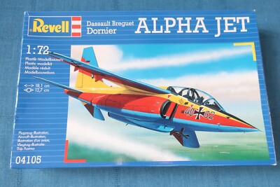 Revell Dassault Breguet Dornier Alpha Jet Model Kit 1:72 04105 SEALED ...