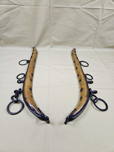 Vintage wood & iron hames horse collar farm decor great wall hang | eBay