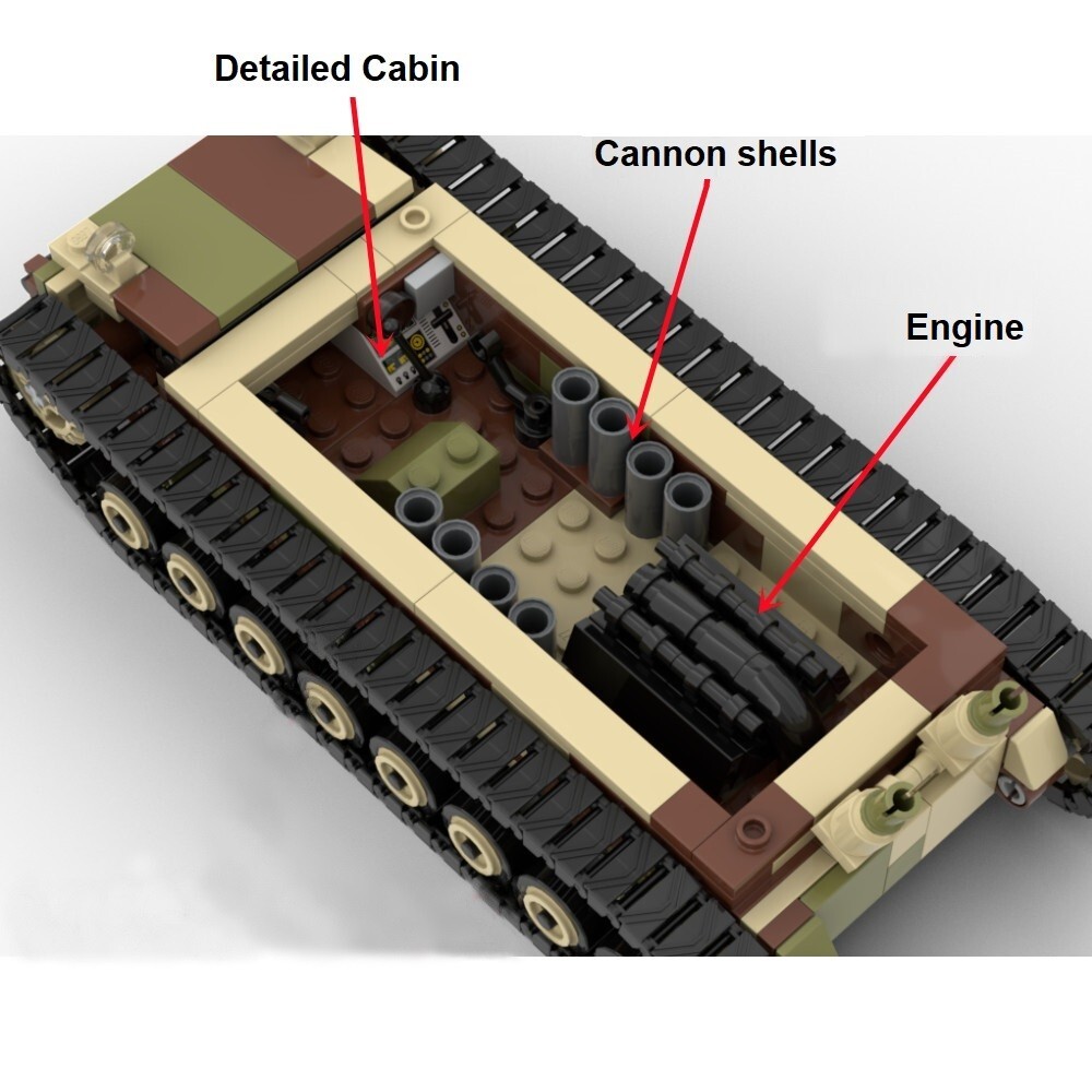 WW2 German Flakpanzer IV Ostwind Anti Air Gun Tank World War 2 moc ...