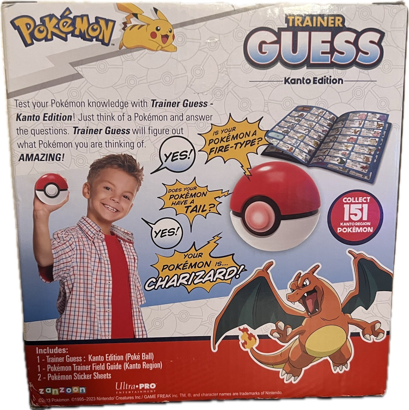 Pokémon Trainer Guess Poke ball Kanto Edition & Sticker Sheets! Ultra ...