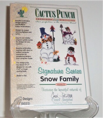 Carol Ingram Cactus Punch Signature Series Snow Family 22 CD ROM | eBay