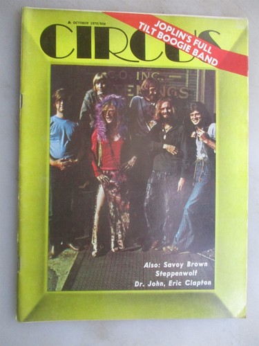 Circus - Rock & Roll Magazine - October 1970 Issue - Janis Joplin Band ...