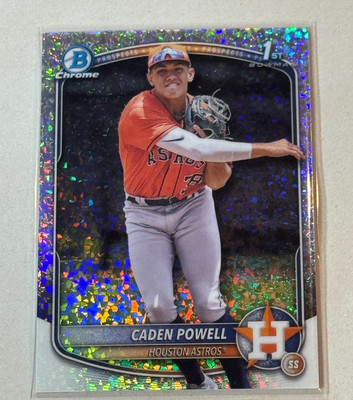 2025 Bowman Chrome Caden Powell Speckle Refractor 1st Prospect BCP-212 ...