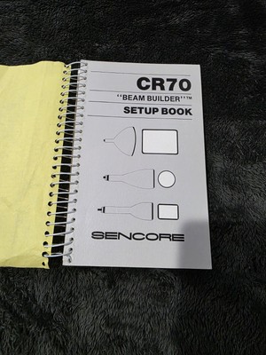 SENCORE CR70 “Beam Builder” Setup Book, Spiral Bound | eBay