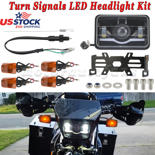 For Suzuki DR650 Turn Signal LED Headlight Kit W/ Brake Light Switch ...