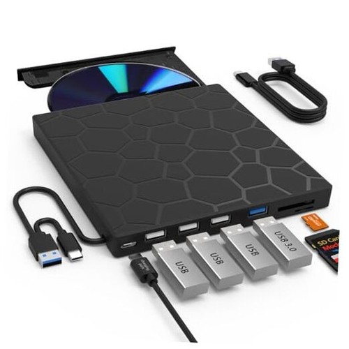 External Compatible Blur ay Drive Player Read/Write BD DVD CD BD02-004 ...