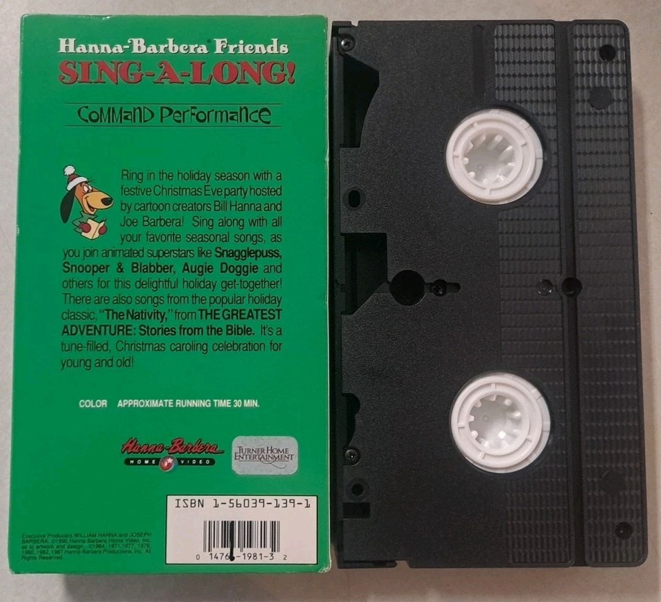 Hanna-Barbera Friends Sing-A-Long (VHS, 1990) Christmas HB 1981 EP | eBay