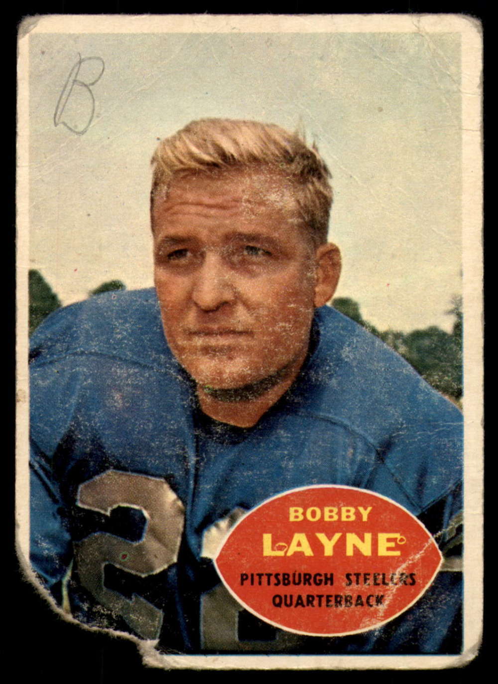 1960 Topps #93 Bobby Layne P Steelers ID:74266 | eBay