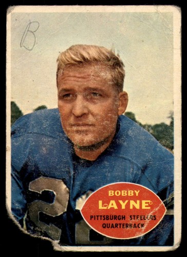 1960 Topps #93 Bobby Layne P Steelers ID:74266 | eBay