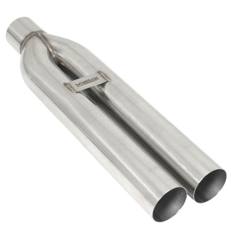 Megan Racing 3" Dual Tube Straight Cut Universal VIP Blast Exhaust ...