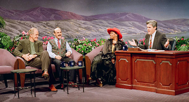 Actor John Lithgow Comedian Stu Trivax On Jay Leno 1993 Tv Old Photo | eBay
