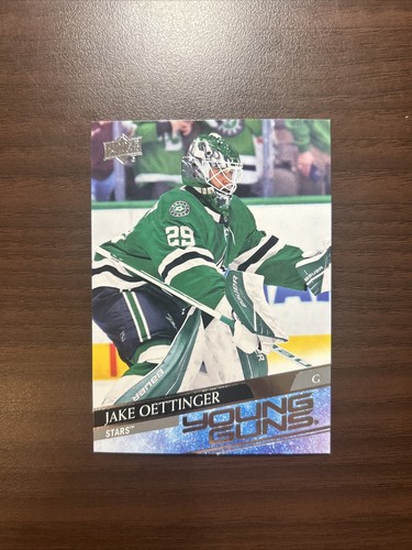 Jake Oettinger 2020-21 Upper Deck YOUNG GUNS ROOKIE RC DALLAS STARS ...