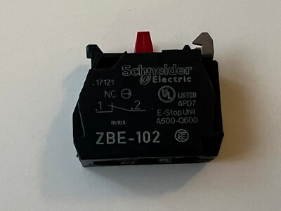 SCHNEIDER ELECTRIC ZBE102 Single Contact Block, Screw Terminal | eBay