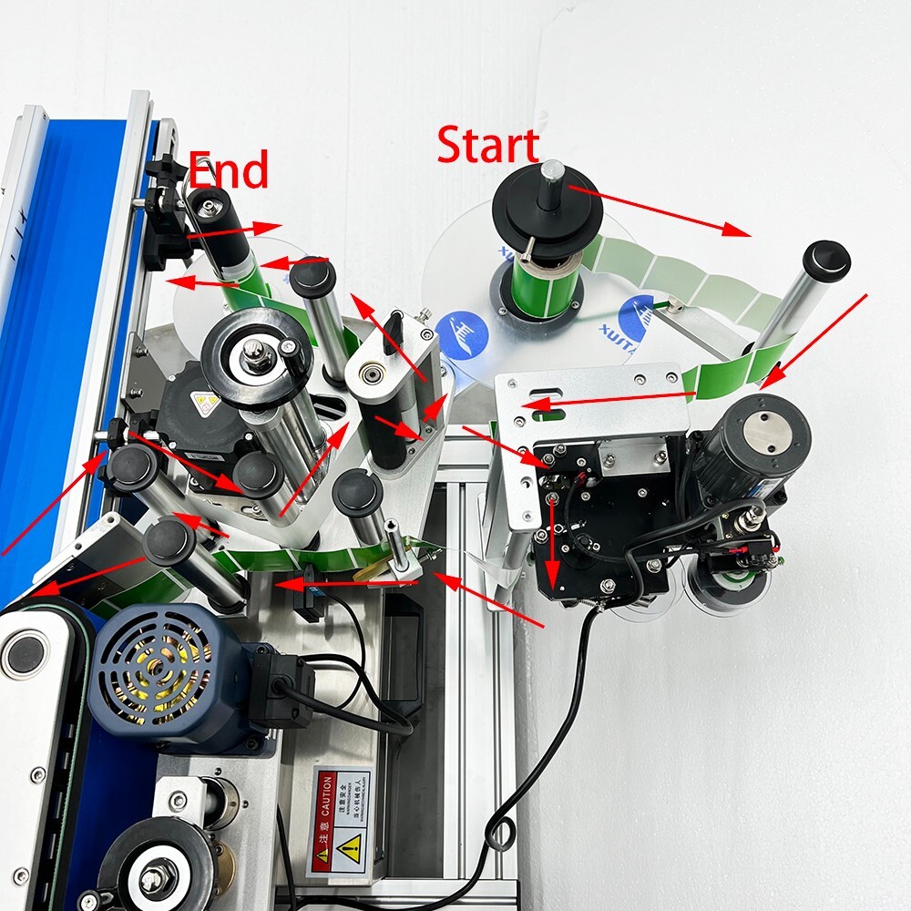 Automatic High Speed Round Bottle Marking and Labeling Machine w ...
