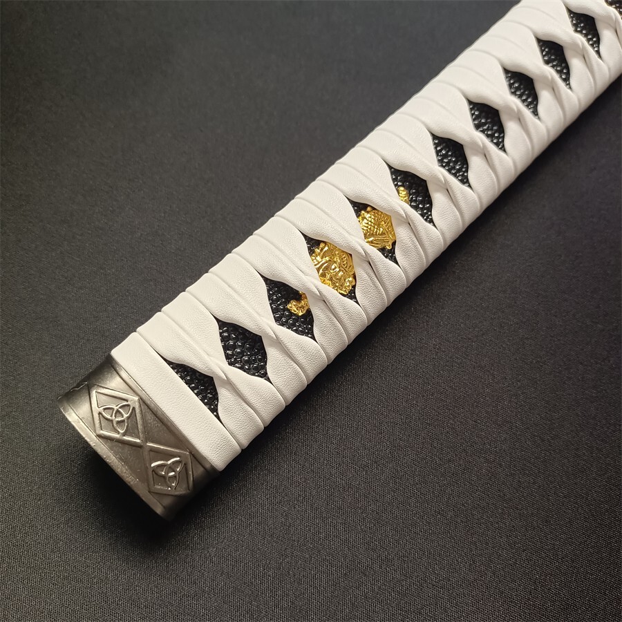 27cm tsuka handle alloy fuchi kashira menuki Japanese sword katana ...