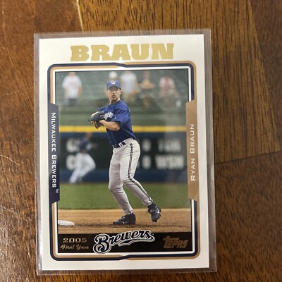 2005 Topps Factory #5 Ryan Braun Rookie Draft Variation Brewers | eBay