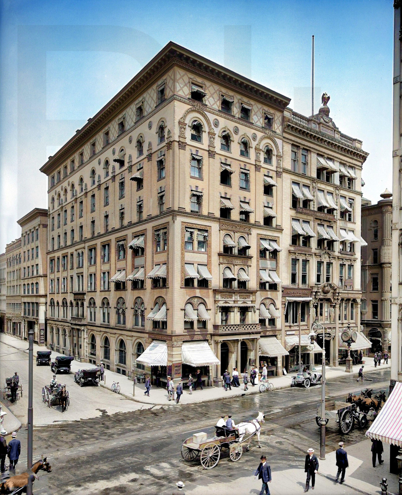 1908 The Worthy Hotel Springfield, Massachusetts 11 x 14" Photo Print ...