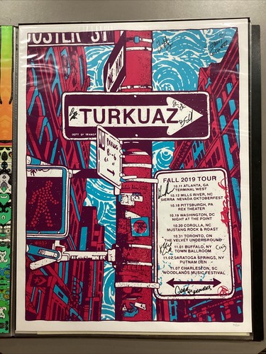 Turkuaz - Fall 2019 - Life In The City Tour - Poster - SIGNED - 18” X ...