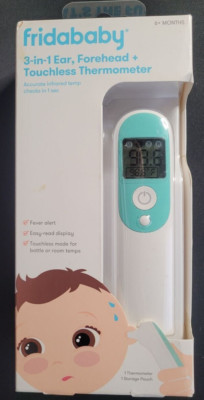 Frida Baby Thermometer, 3-In-1 Infrared Thermometer for Ear, Forehead ...