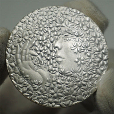 Japan National flower cherry goddess commemorative Lucky Token Coin ...