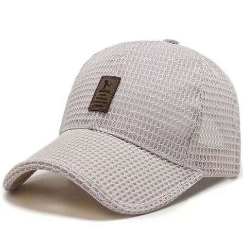 Men Summer Snapback Quick Dry Mesh Baseball Cap Sun Golf Hat Breathable ...
