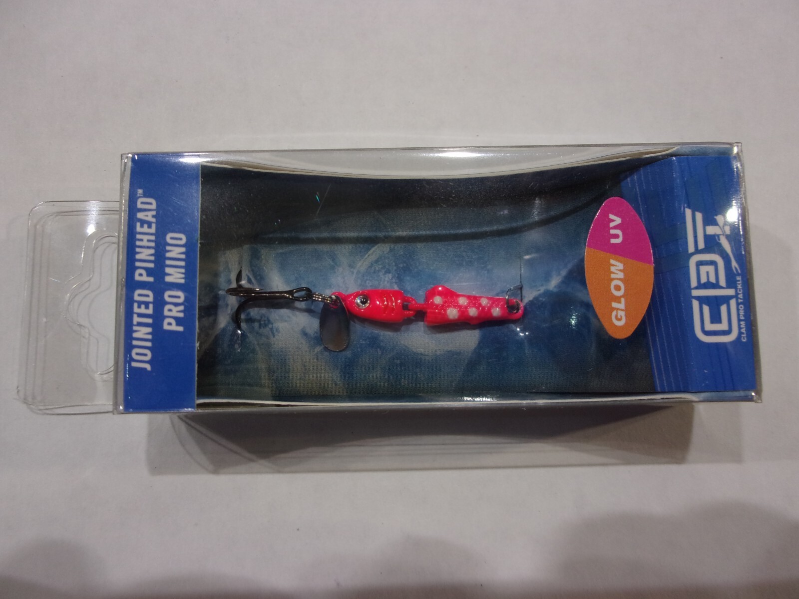 Clam Jointed Pinhead Pro Mino ice fishing jig 1/16 oz #14 choose color ...