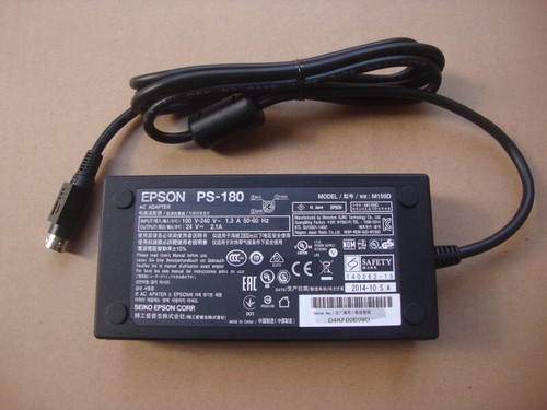 Original EPSON AC Adapter Model M159D 24V 2.1A Power Supply PS-180 3PIN ...