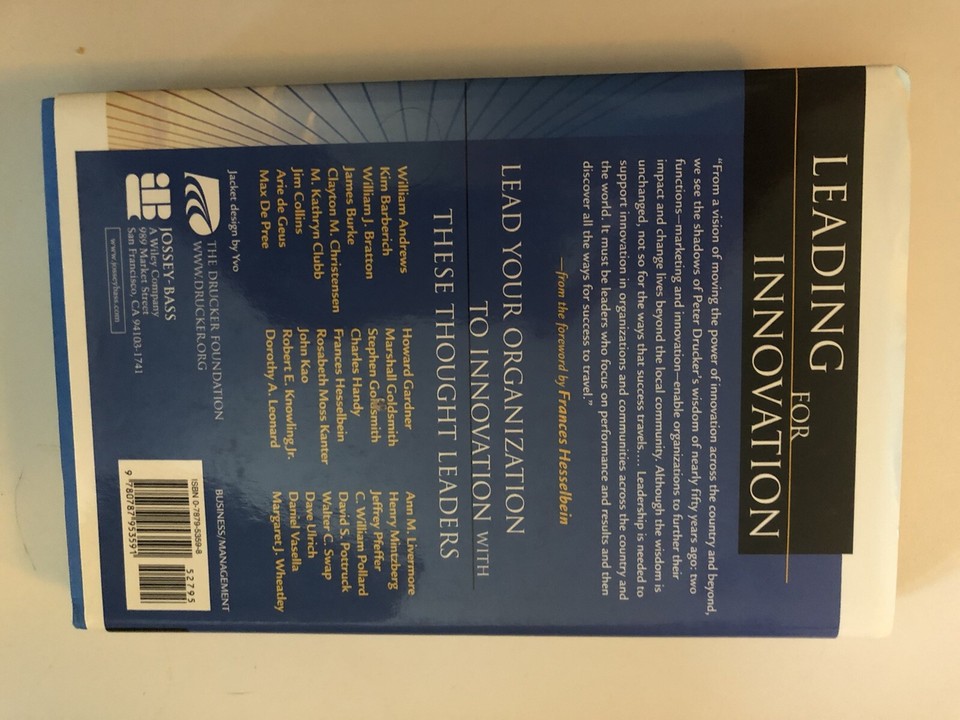 J-B Leader to Leader Institute/PF Drucker Foundation Ser.: Leading for ...