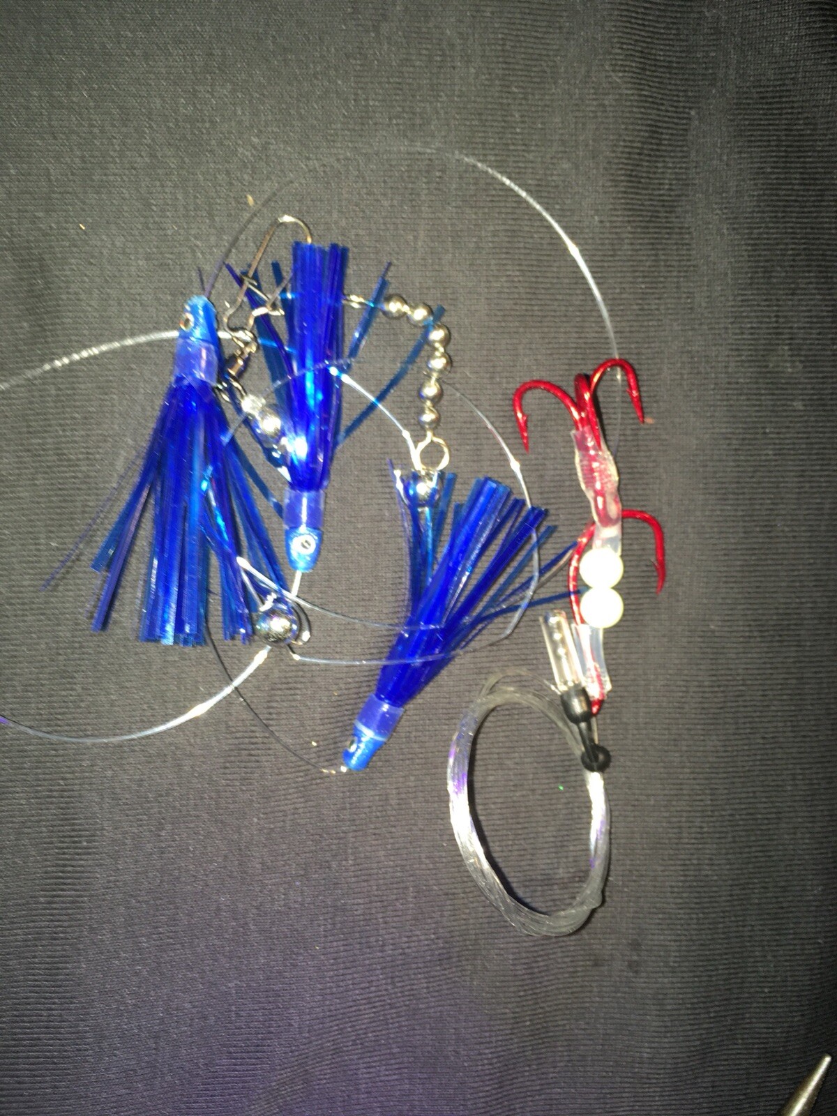 High Percentage Salmon Trolling Rigs- 5 Bait/Meat Rig Completing Kits W ...