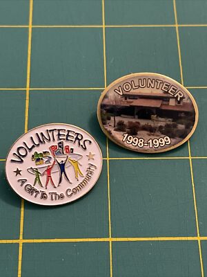 Volunteer Pin Lot Of 2 VTG | eBay