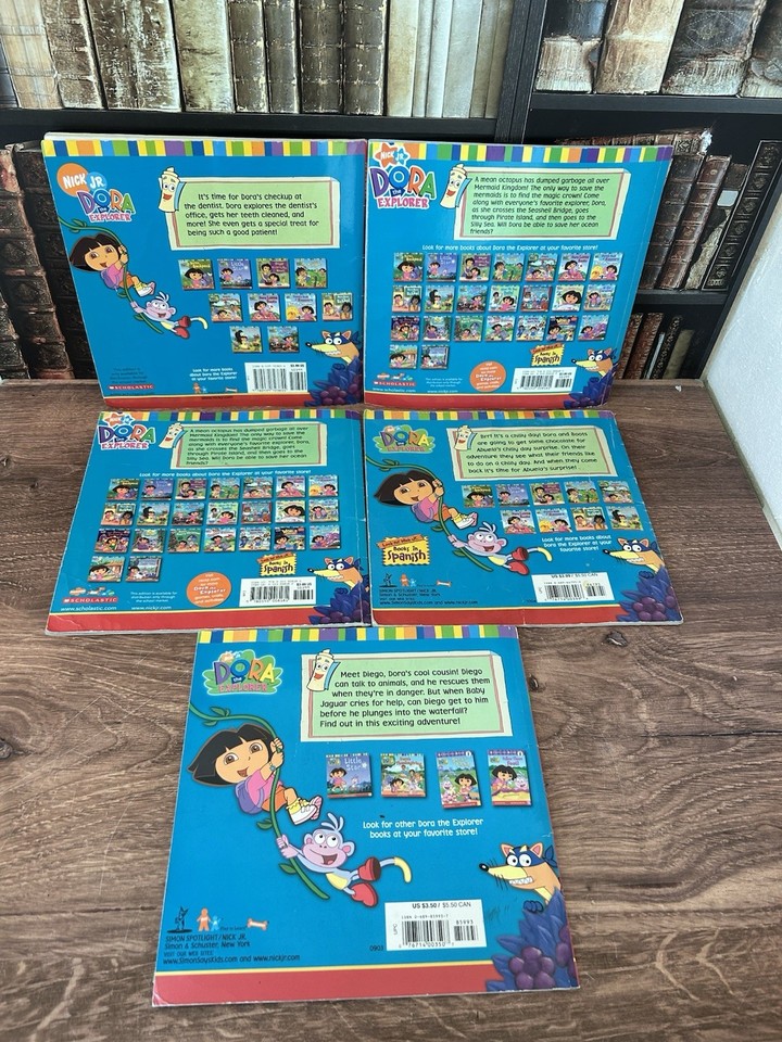 Nick Jr Book Club Scholastic Lot Of 5 Paperback Dora The Explorer Lot ...