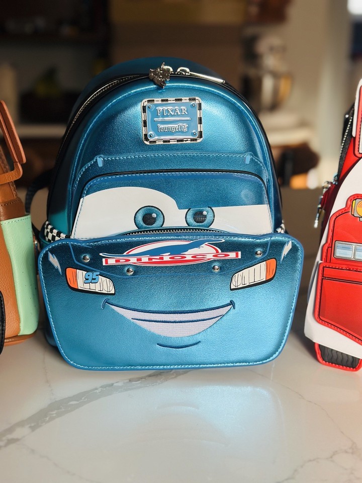 Loungefly Pixar Cars Backpack Bundle Mater, Mack , Dinoco Blue McQueen ...