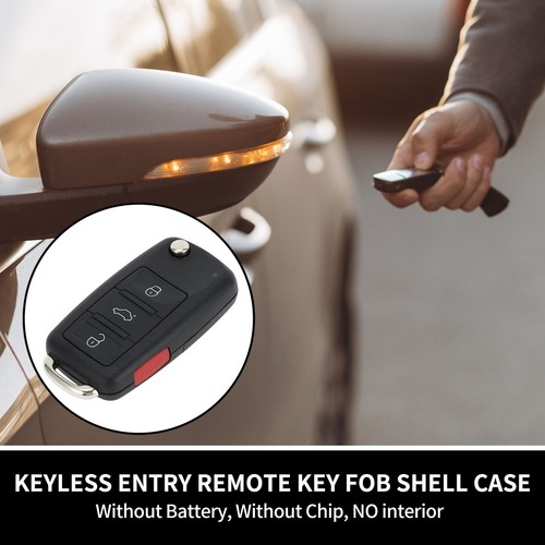 4 Buttons Keyless Entry Remote Key Shell Case for Volkswagen Tiguan ...