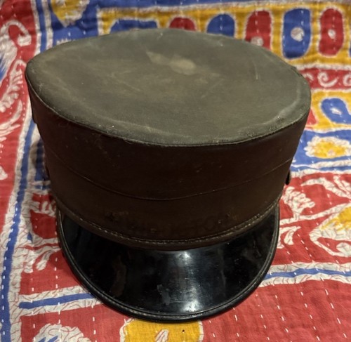 Vintage Train Conductor Hat Cap Worn Thrashed As Is | eBay