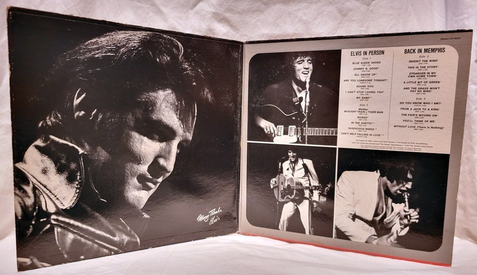 Elvis Presley From Memphis to Vegas LSP- 6020 Tan Label | eBay