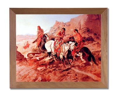 Russell Native American Indian Horses Western Cowboy Animal Wall ...
