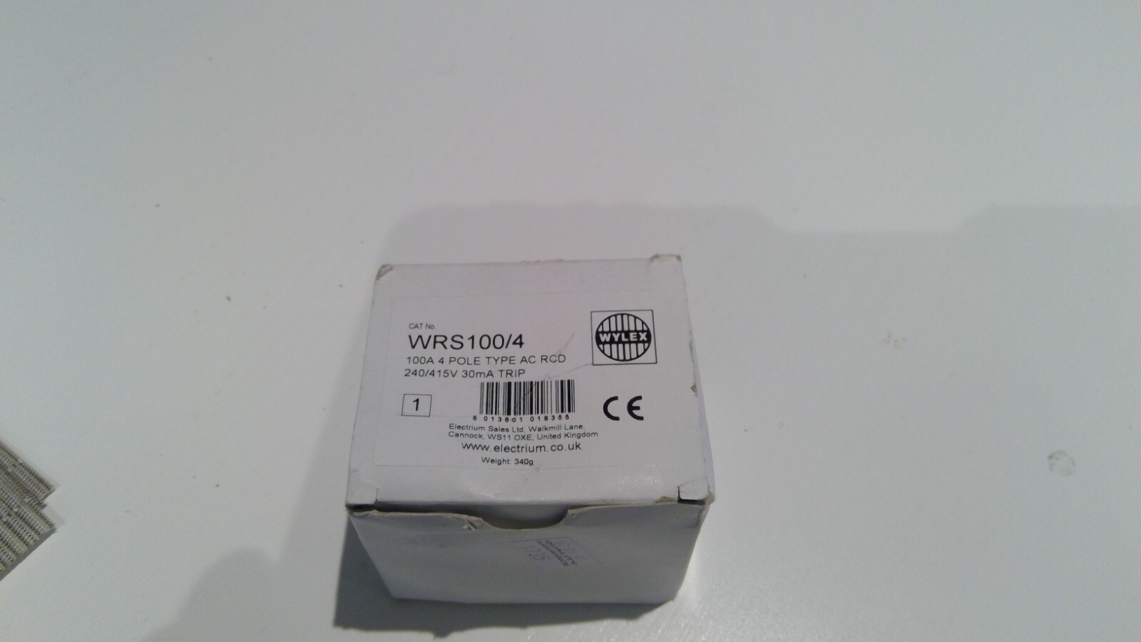 Wylex RCD 100 Amp 30ma Double Pole 100a RCCB Trip Wrs100/2 for sale ...
