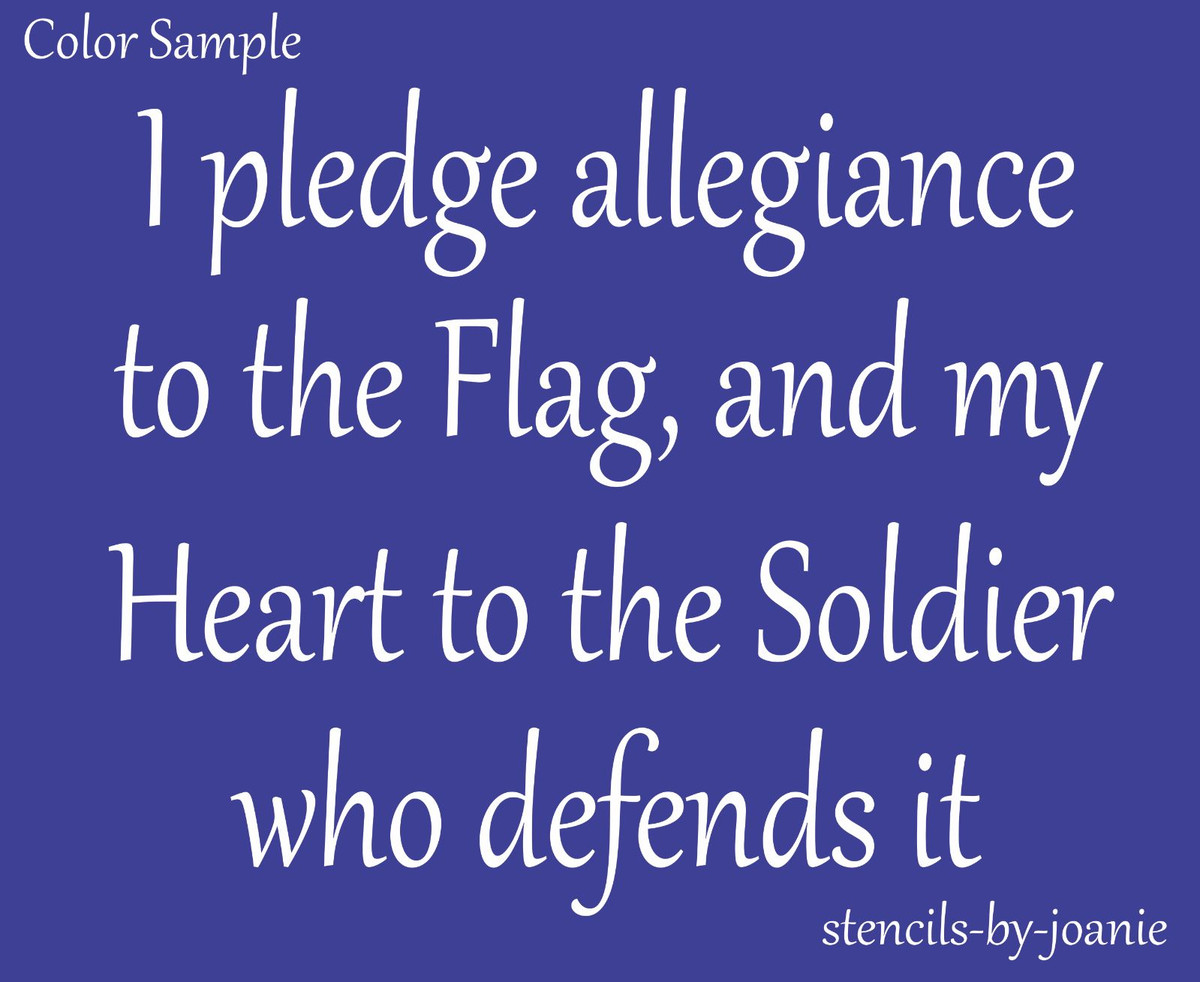 Military Pledge Of Allegiance To The Flag