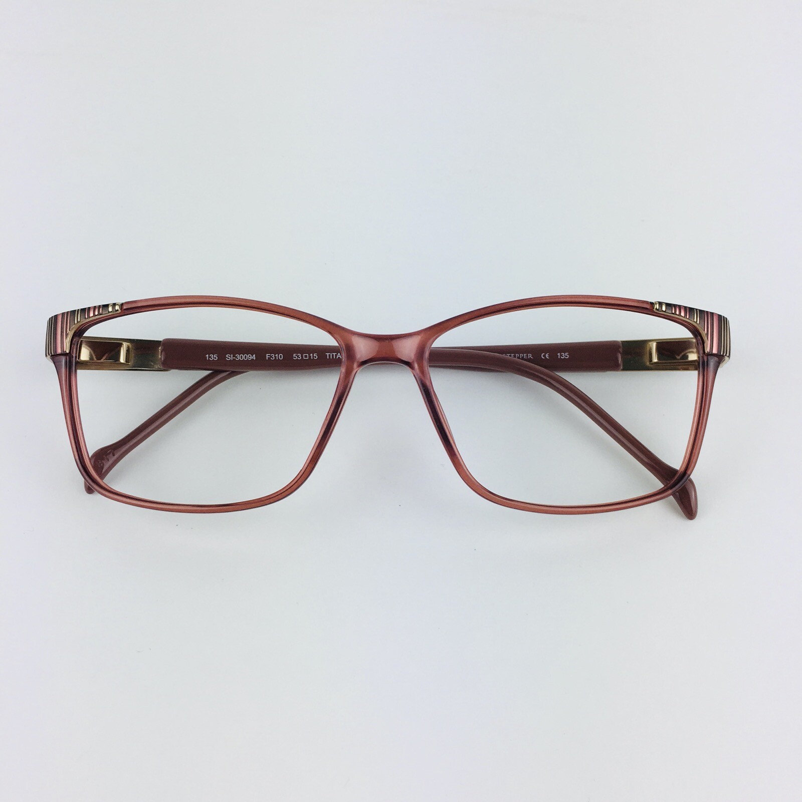 STEPPER eyeglasses TRANSLUCENT BROWN SQUARE glasses frame MOD: SI-30094 ...