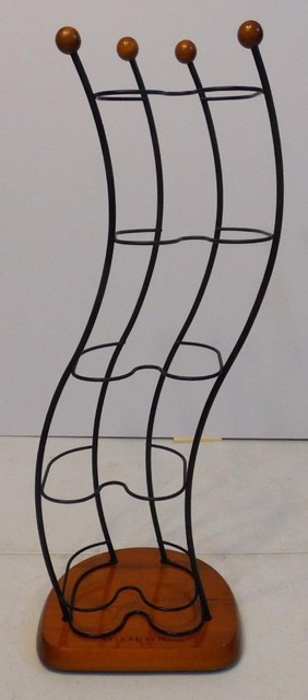 ATLANTIC METAL AND WOOD CD TOWER STORAGE RACK TABLE TOP | eBay