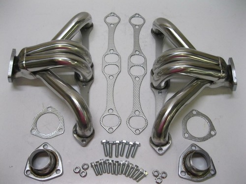 Stainless Shorty Hugger Headers For 283-400 Small Block Chevy Street ...