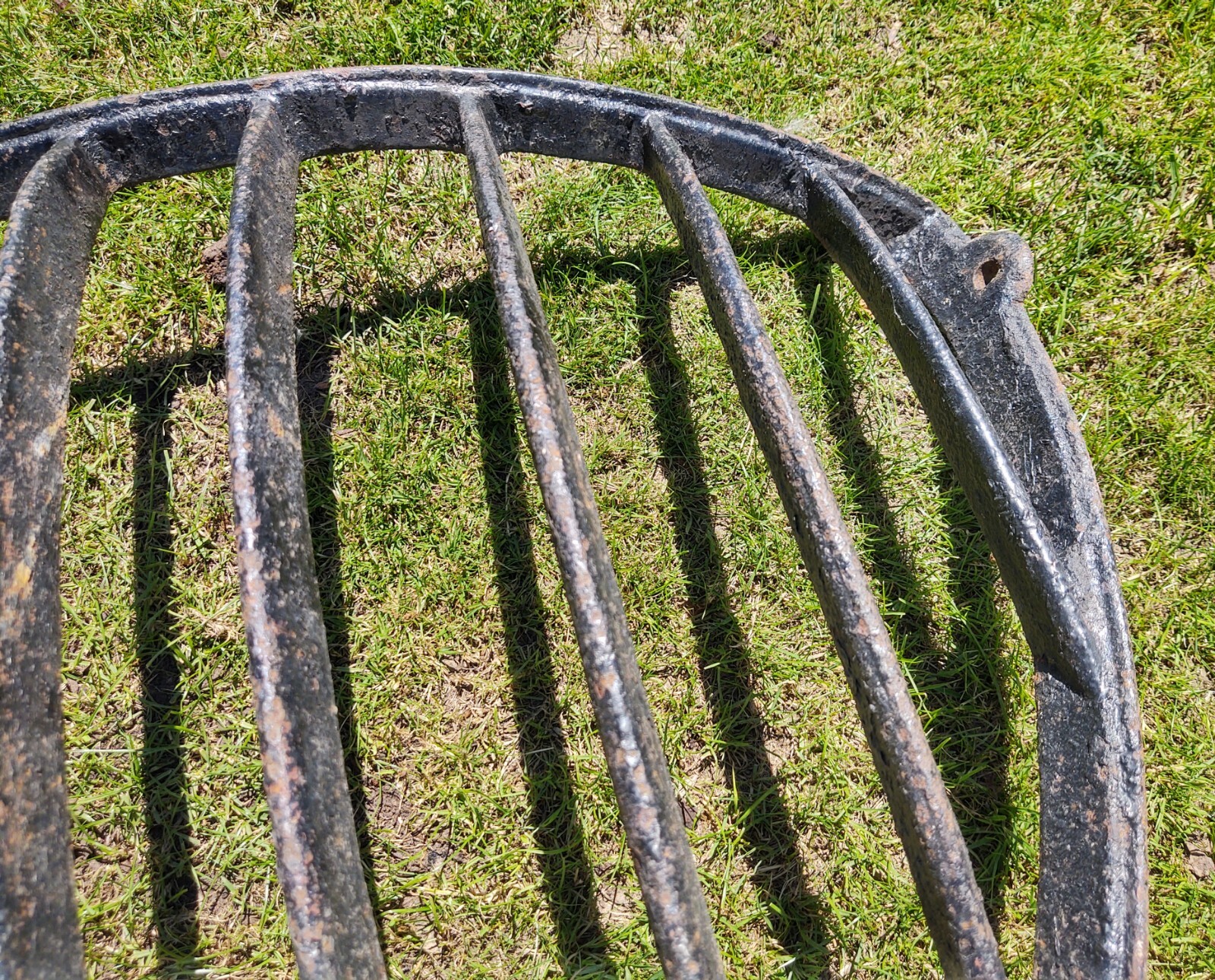 Antique Corner Cast Iron Hay Rack Feeder Garden Planter Architectural ...