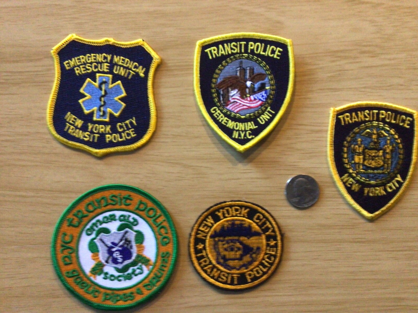Lot of 5 NY City Transit police patches | eBay