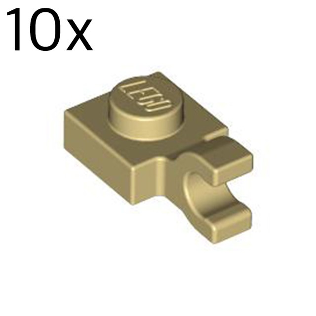 LEGO 1x1 Black Plate With Horizontal Clip (10x) 4517925 Brick 61252 for ...